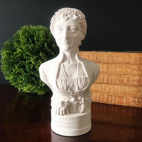 New Jane Austen Small Bust Plaster Ornament Boxed British Made ...