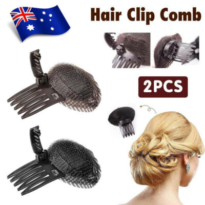2PCS DIY Invisible Hair Volume Increase Fluffy Puff Sponge Pad Clip ...