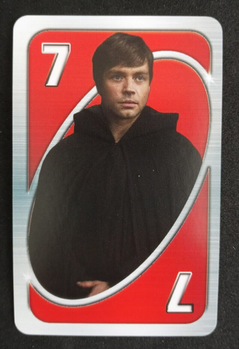 2021 Star Wars The Mandalorian Uno Card Red Luke Skywalker #7 | eBay