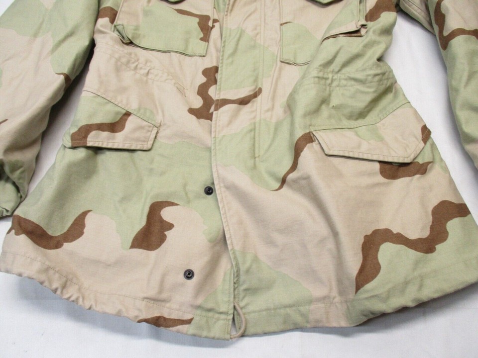 GENUINE USGI ARMY FIELD JACKET DESERT DCU CAMO COAT M-65 COLD WEATHER ...