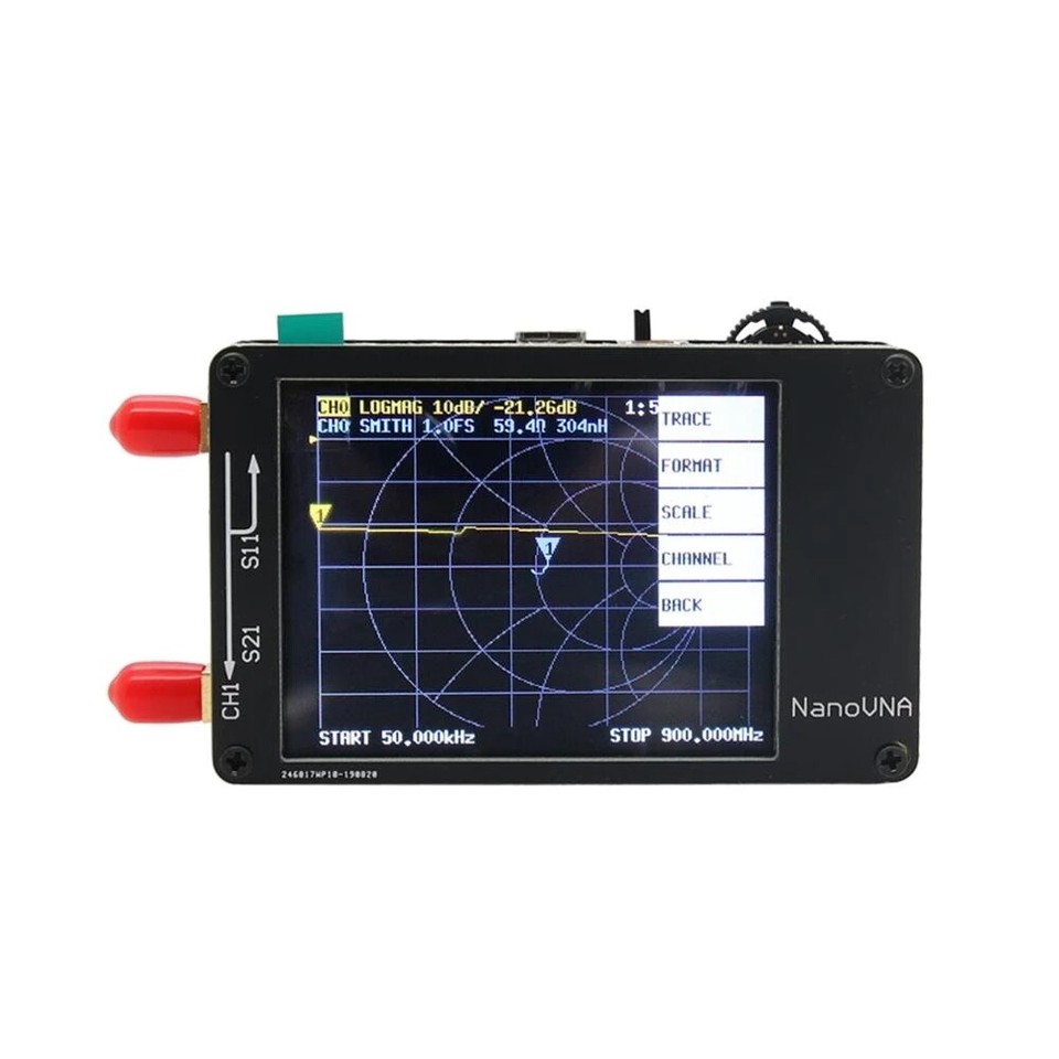NanoVNA 50KHz-900MHz Vector Network Analyzer Kit MF HF VHF UHF Antenna ...