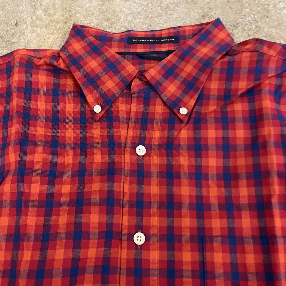 Austin Reed Men's Button-Down Shirt Regent Street Oxford Long Sleeve ...