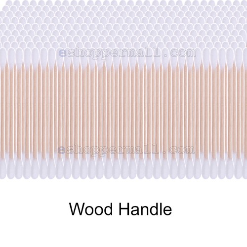 350 PC Wood Stick Cotton Swab Applicator Q-tip Double Wooden Handle ...