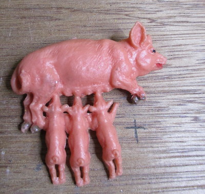 1/32 FERME COCHON TRUIE AVEC COCHONNETS PLASTIQUE NON BRITAINS BIS | eBay