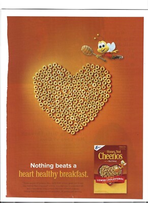 2023 Orange Original Multicolor Paper Print AD Cheerios Healthy ...