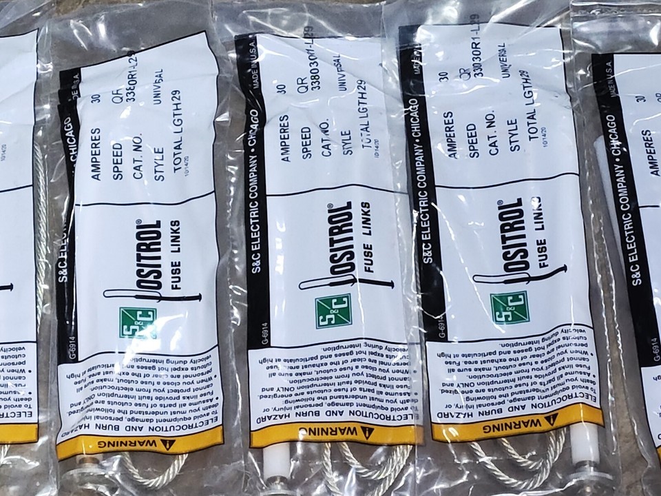 5 New 338030R1-L29 Universal Positrol Fuse Links Speed QR 15 Amp Length ...