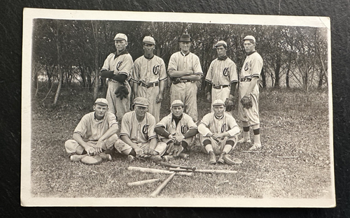 MYSTERY EARLY 1900's BASEBALL TEAM PHOTO REAL PHOTO POSTCARD RPPC USP19 ...