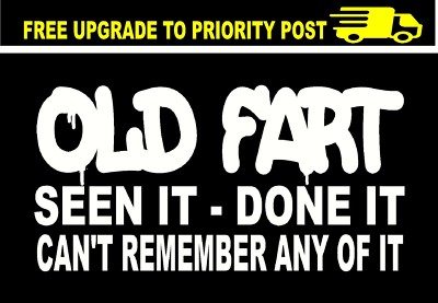 Old Fart Sticker CAR RV CARAVAN FUNNY DECAL | eBay Australia