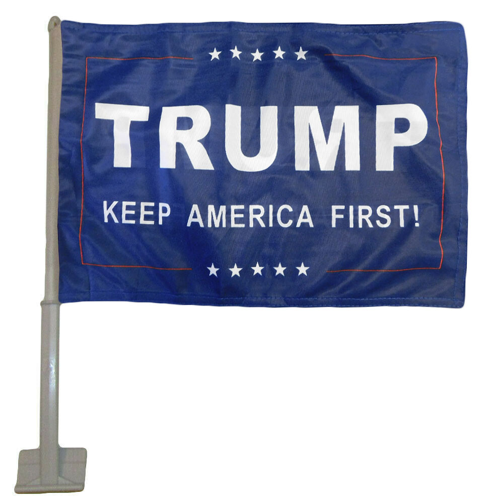 Trump 2024 KAF! Blue Rough Tex Knit Double Sided 12x18 12"x18" Car ...