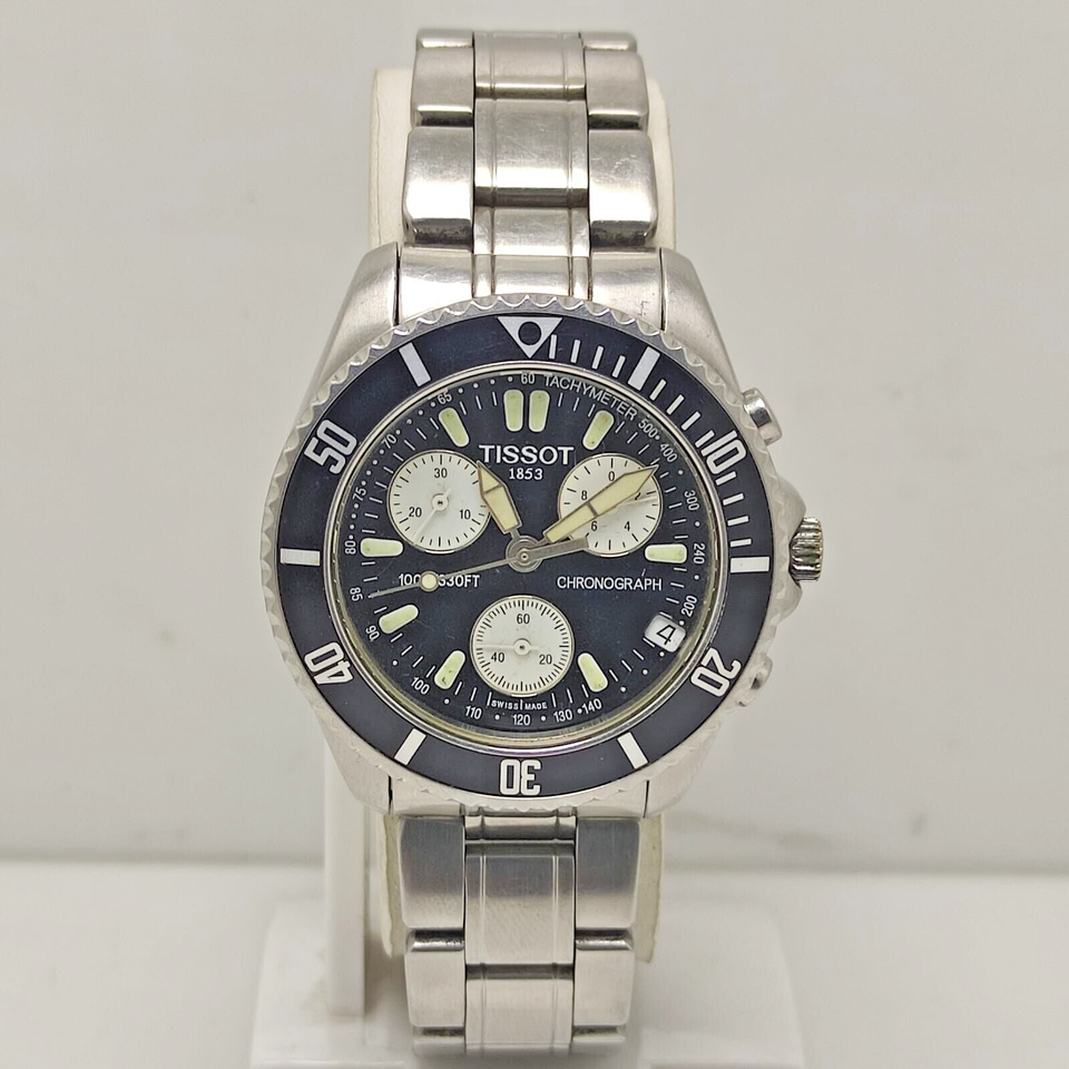 Tissot E662/762M Panda Face Chronograph Vintage Men's Watch | eBay