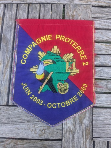 Fanion brodé Légion Étrangère 3° REI Compagnie Proterre | eBay