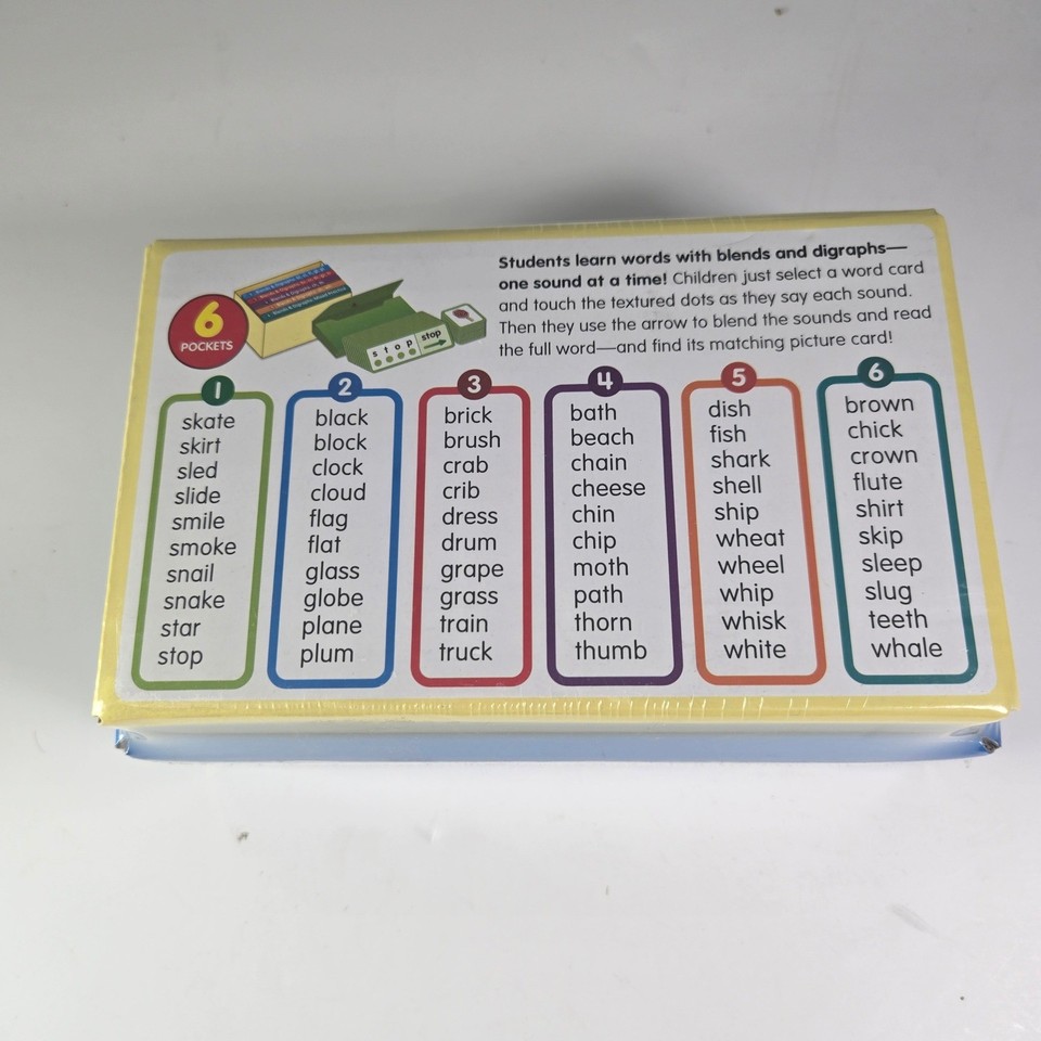 Lakeshore Touch & Read Phonics Word Match Blends Digraphs Grades K-2 ...