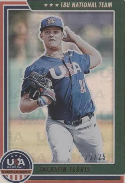 2022 Panini USA Baseball Stars & Stripes - Jackson Ferris #53 Team Logo ...
