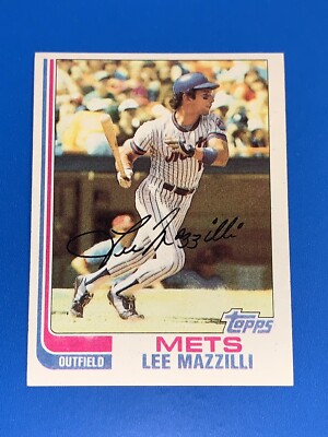 1982 Topps Lee Mazzilli Baseball Card #465 New York Mets Set Break NM ...