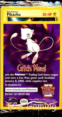 1x Sealed PIKACHU # 4 Black Star Promo WB Movie WOTC Pokemon Card ...