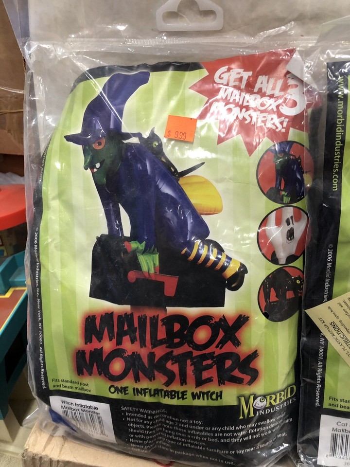 WICKED WITCH Inflatable Mailbox Halloween Monsters By Morbid Industries ...