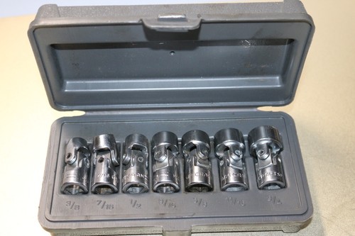 Craftsman swivel socket set (7) pieces SAE 3/8" to 3/4", 3/8" drive ...