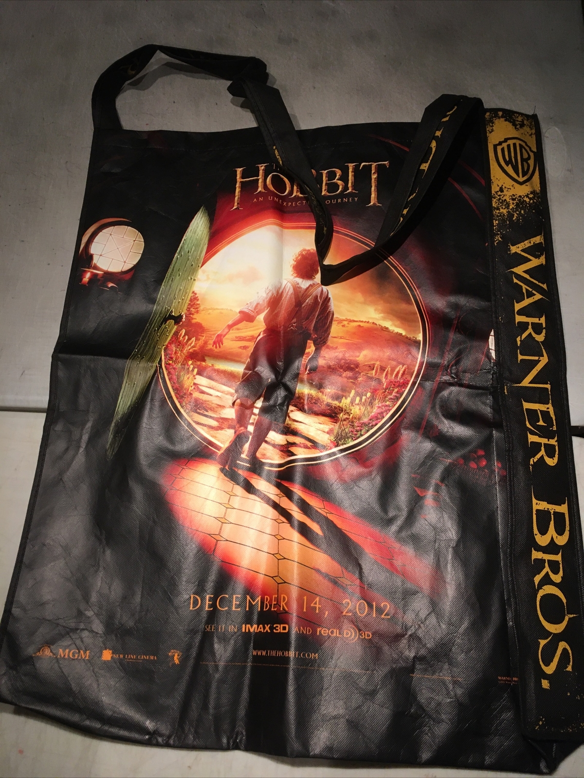The Hobbit SDCC 2012 Oversized Swag Bag WB Promo LotR | eBay