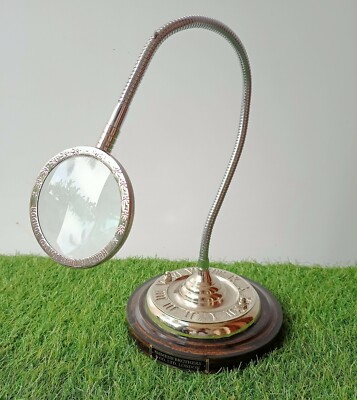 Vintage Gooseneck Magnifying Glass – Adjustable Jeweler Loupe for Desk ...