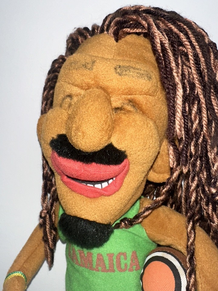 Vintage Rasta Boys Reggae JAMAICA Soft Plush Toy 14” With Drum Bob ...