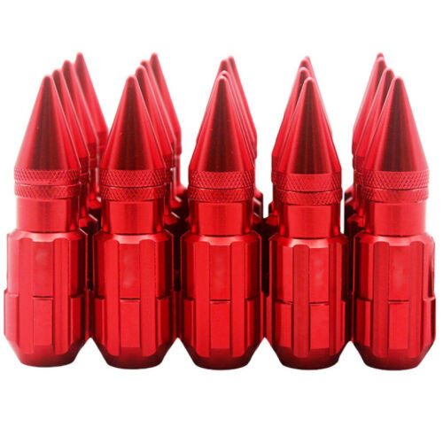 20pcs 12x1.25 Aluminum Key Locking Lug Nuts With Spikes Fit Nissan ...