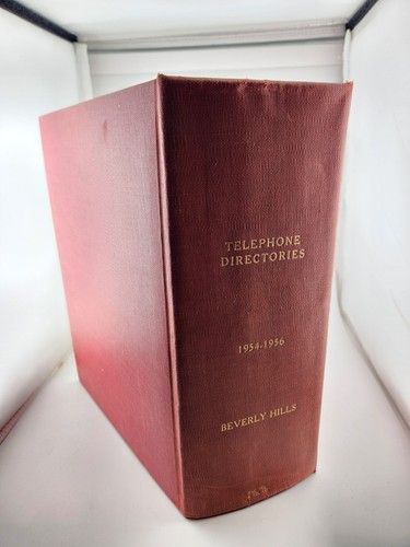 Beverly Hills Telephone Directory 1954-1956 | eBay