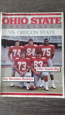 Vintage Ohio State Program OSU vs Oregon Ducks Football. Sept 8, 1984 ...
