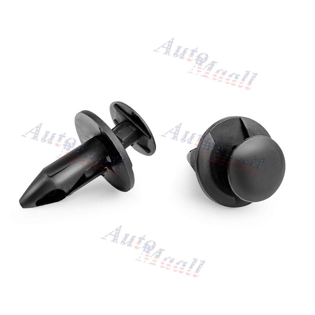 100pcs Nylon Push Type Retainer Clips for 8mm Hole GM 21030249 Chrysler ...