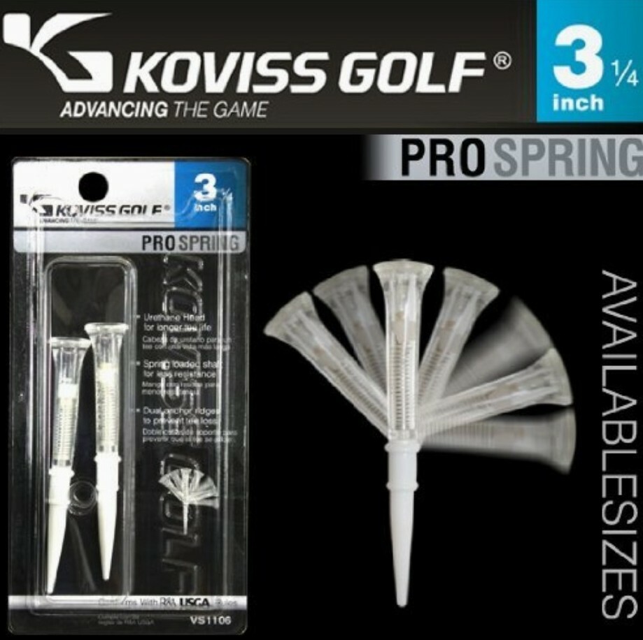 KOVISS Flexible PRO SPRING Loaded 3" Golf Ball Tees VS1106 VS TEE (B3 ...