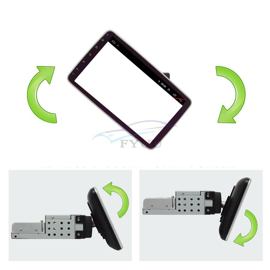 9" Car Stereo Radio WiFi GPS Navigation Rotatable Touch Screen 1Din ...