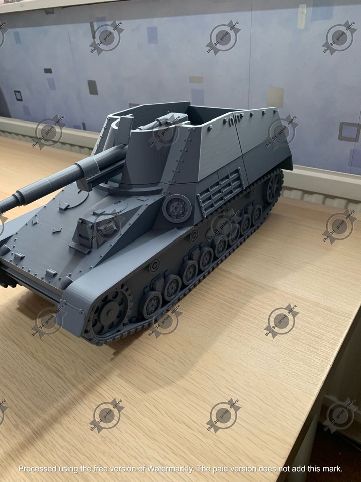 WW2 GERMAN NASHORN TANK , 3D PRINTED, MANY SCALES AVAILABLE | eBay