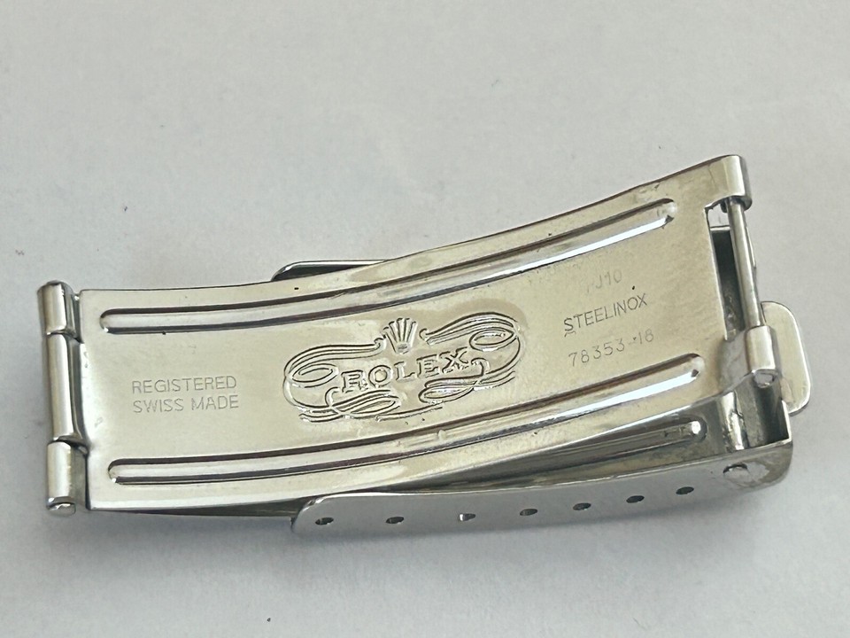 Authentic Rolex 78353-18 SS Buckle & Deployant Clasp 1985 | eBay