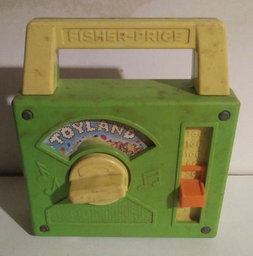 Vintage Fisher Price Toyland Radio, Music Box, Disney, Works | eBay