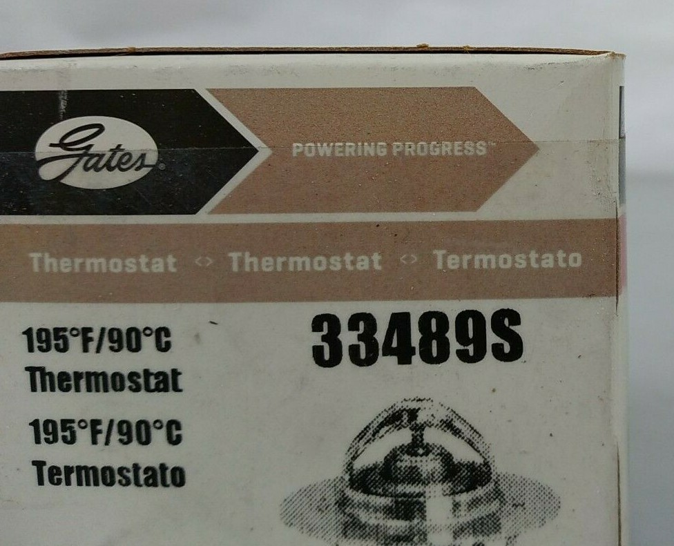 Gates Thermostat 33489S 195 Degree Automotive Heating Cooling | eBay