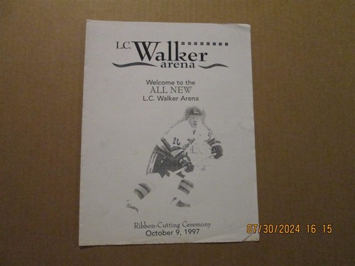 UHL Muskegon Fury Rare 1997 Ribbon-Cutting Ceremony LC Walker Arena Program | eBay