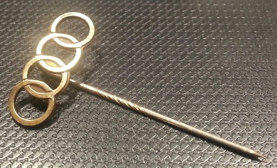 Audi Lapel Pins Rings Silver 60s Vintage Original - Dimensions 20x7mm ...