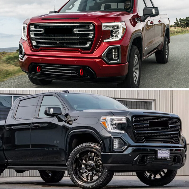 For GMC Sierra 1500 AT4/Denali 2019-2021 Front Bumper Lower Grille ...