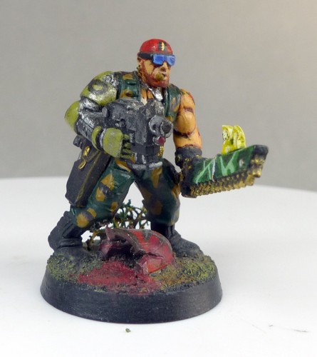 Warhammer 40k, militarum, guard, garde, catachan, Sergeant, Sergent ...
