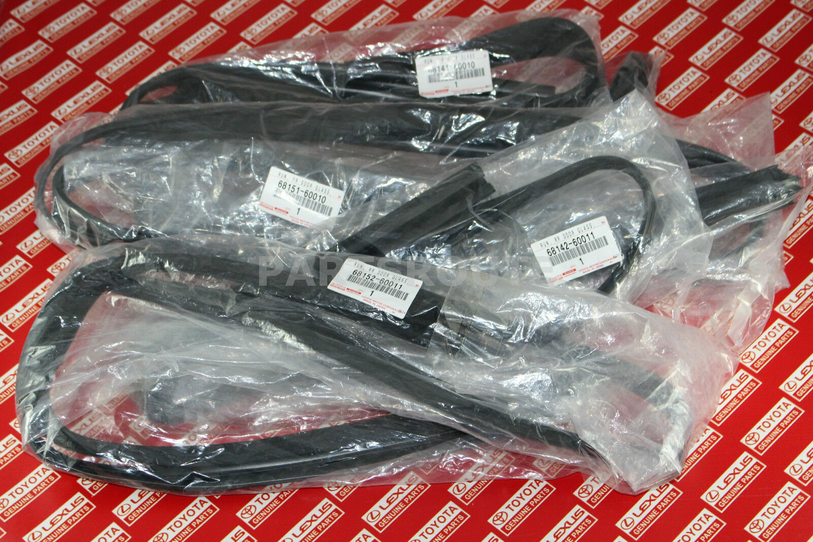 Toyota Land Cruiser 80 Series Genuine Door Window Channel Bailey Rubber ...