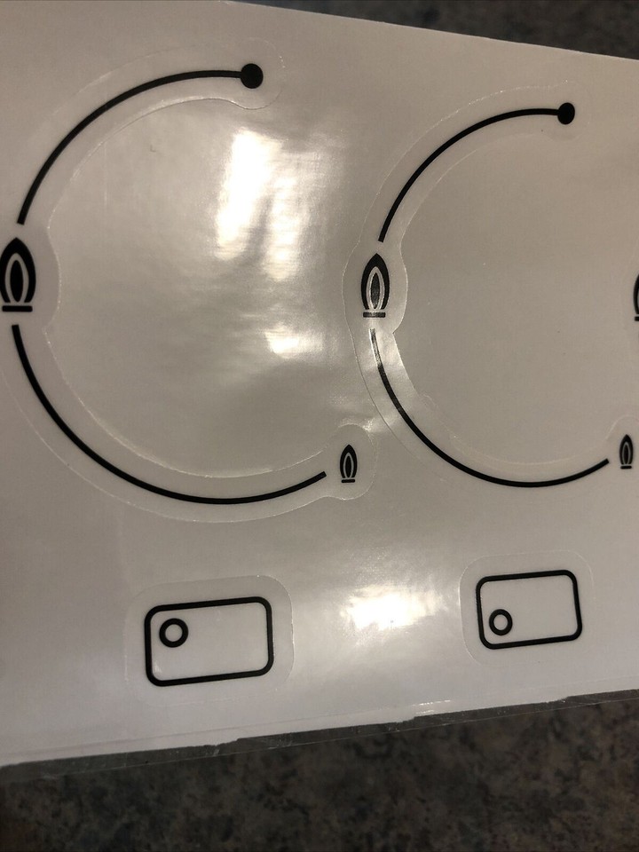 Miele gas cooktop control panel print stickers Decal & Logo . ,.- | eBay