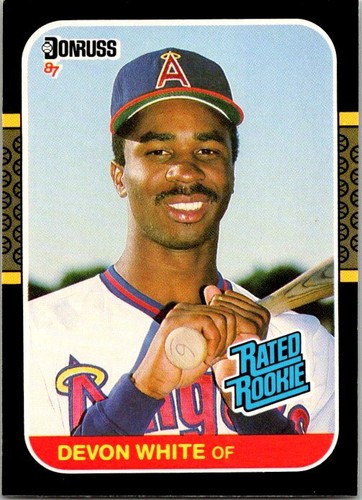 1987 Donruss Devon White Rookie, RR 38 California Angels | eBay