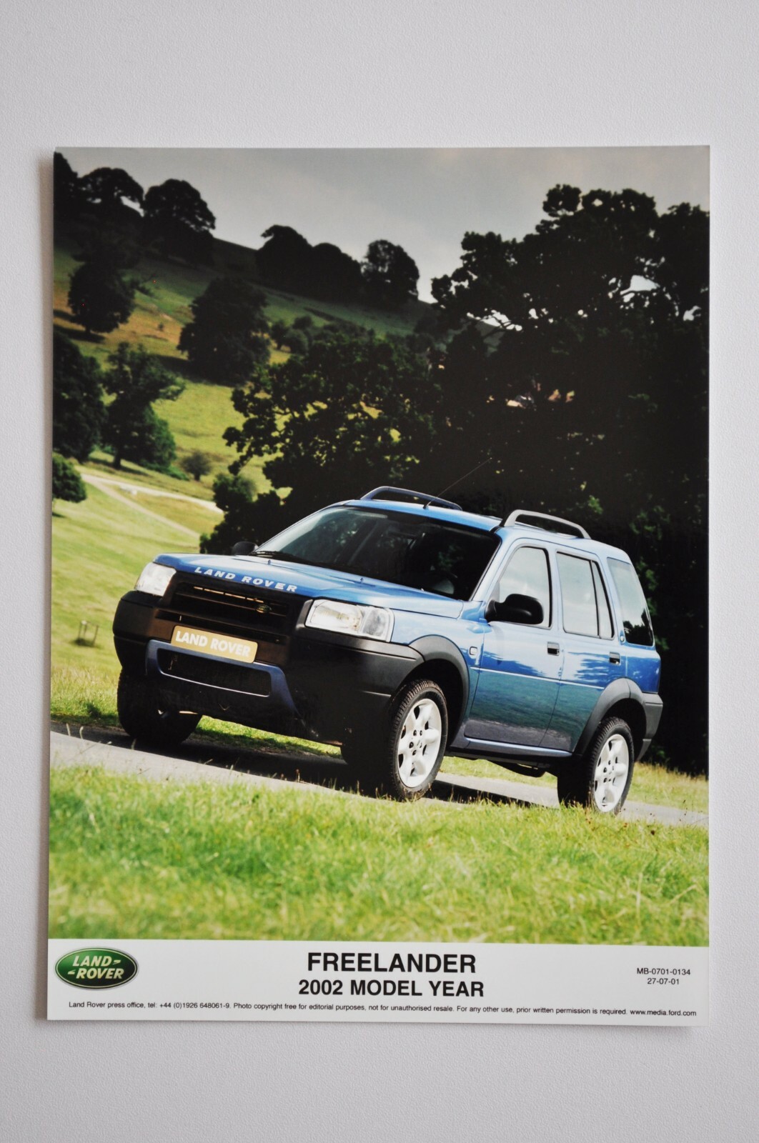 Car Press Photo - 2002 Land Rover Freelander - Blue - Front / Side View ...