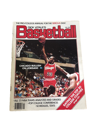 1985-1986 Dick Vitale Basketball Magazine Michael Jordan Chicago Bulls ...