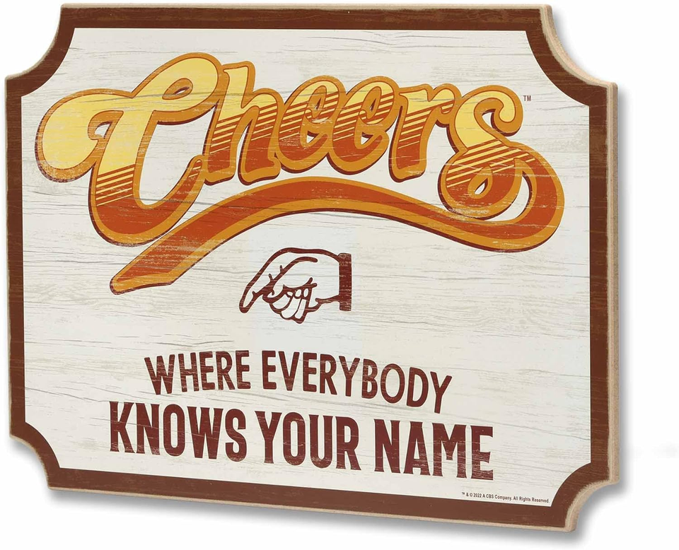 Cheers Where Everybody Knows Your Name Wood Wall Decor - Fun Cheers ...