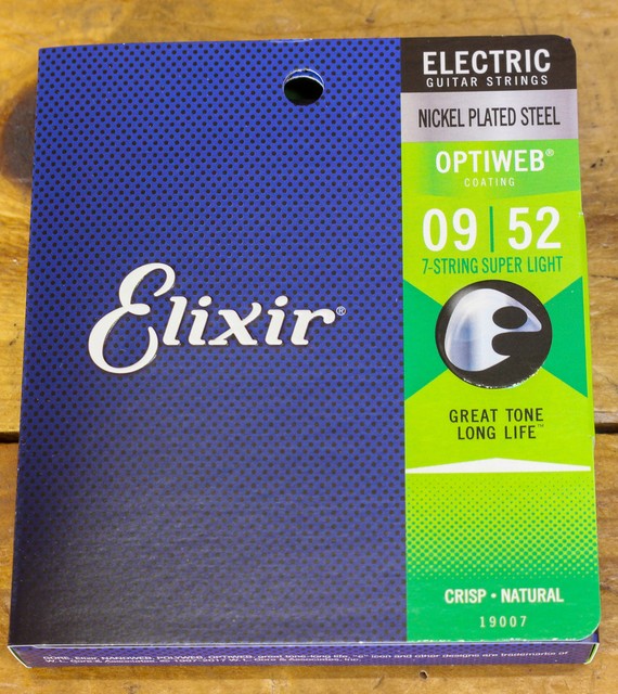 Elixir String Electric Guitar Optiweb 7 Super Light 009- 052 19007 Japan for sale online | eBay