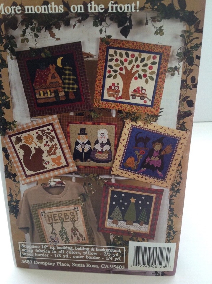 Calendar Blocks Two Seasonal Blocks Are 14" Pattern Create A Seasonal ...