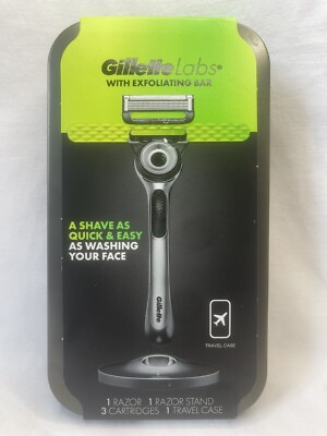 Gillette Labs Men's Razor - Exfoliating Bar w/ Magnetic Stand 3 Ct ...