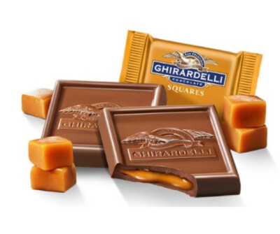 CARAMEL GHIRARDELLI MILK CHOCOLATE SQUARES (Lindt Lindor) gift present ...