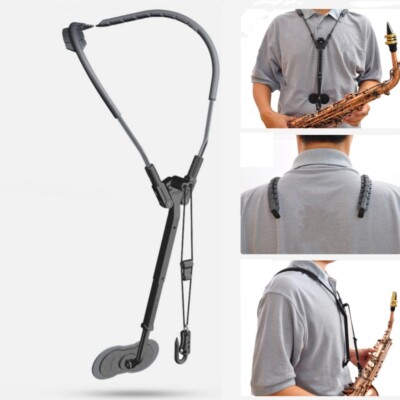 Adjustable-Sax Neck Strap Double Shoulder Strap For Alto Tenor Soprano ...