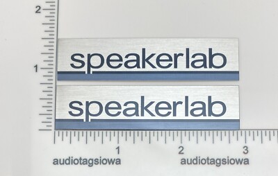 Speakerlab Speaker Badges Custom Made Aluminum Pair | eBay
